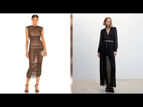 Los vestidos transparentes para las fiestas de 2023: de los tejidos de gasa a la malla