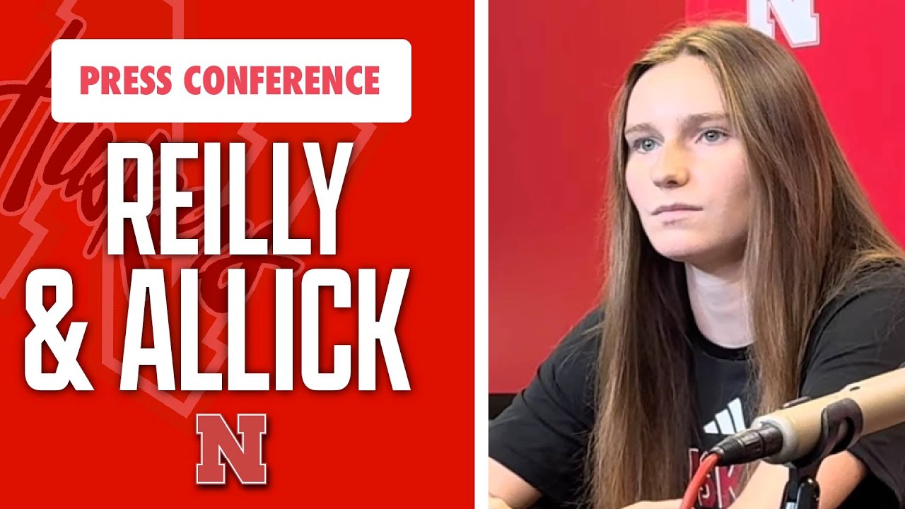 Nebraska Volleyball S Bergen Reilly and MB Rebekah Allick meet with ...