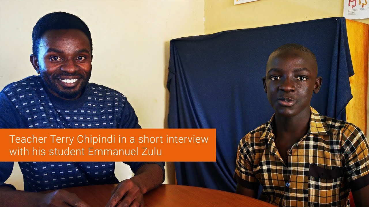 Interview mit Emmanuel Zulu, 7.Klässler aus Sambia - YouTube