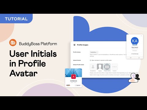 How to Set Initials as Default Profile Avatar | BuddyBoss • Page ...