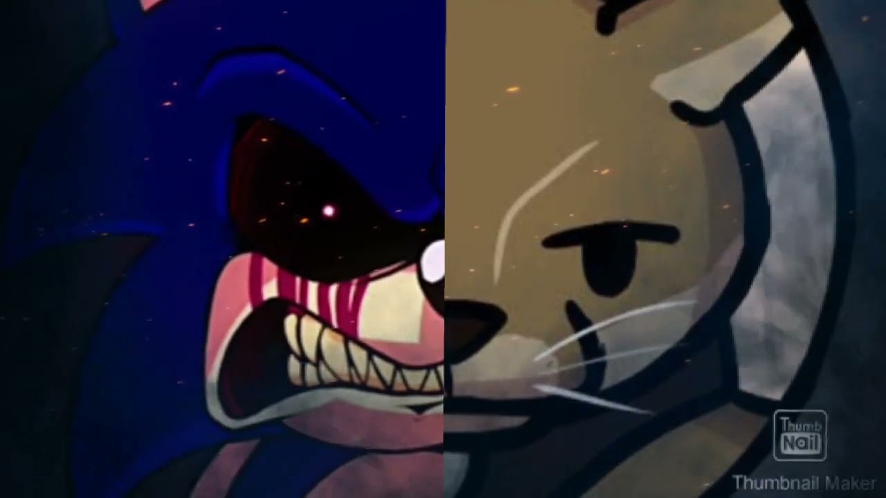 sonic exe vs hecker [you can't run X beluga discord] fnf Mashup - YouTube