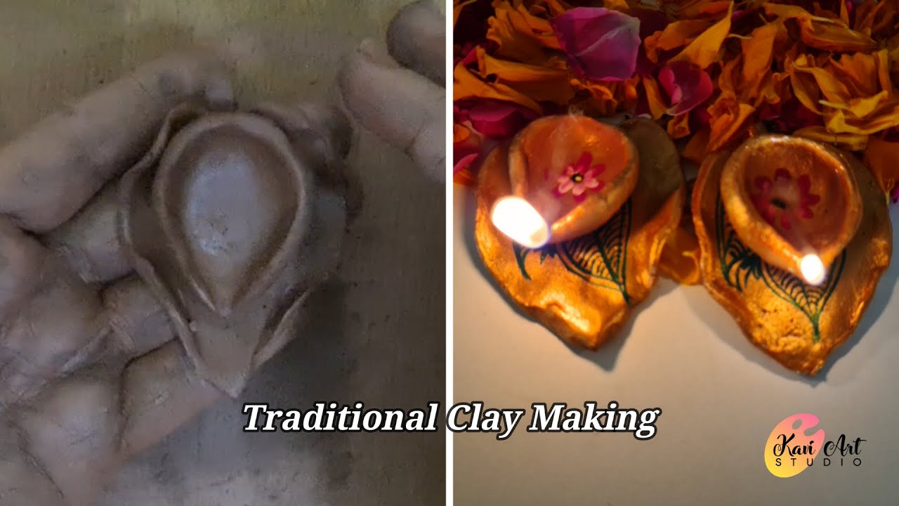 Traditional Diya Making | Diya Making Easy | మట్టి దీపాలు చేయటం ...