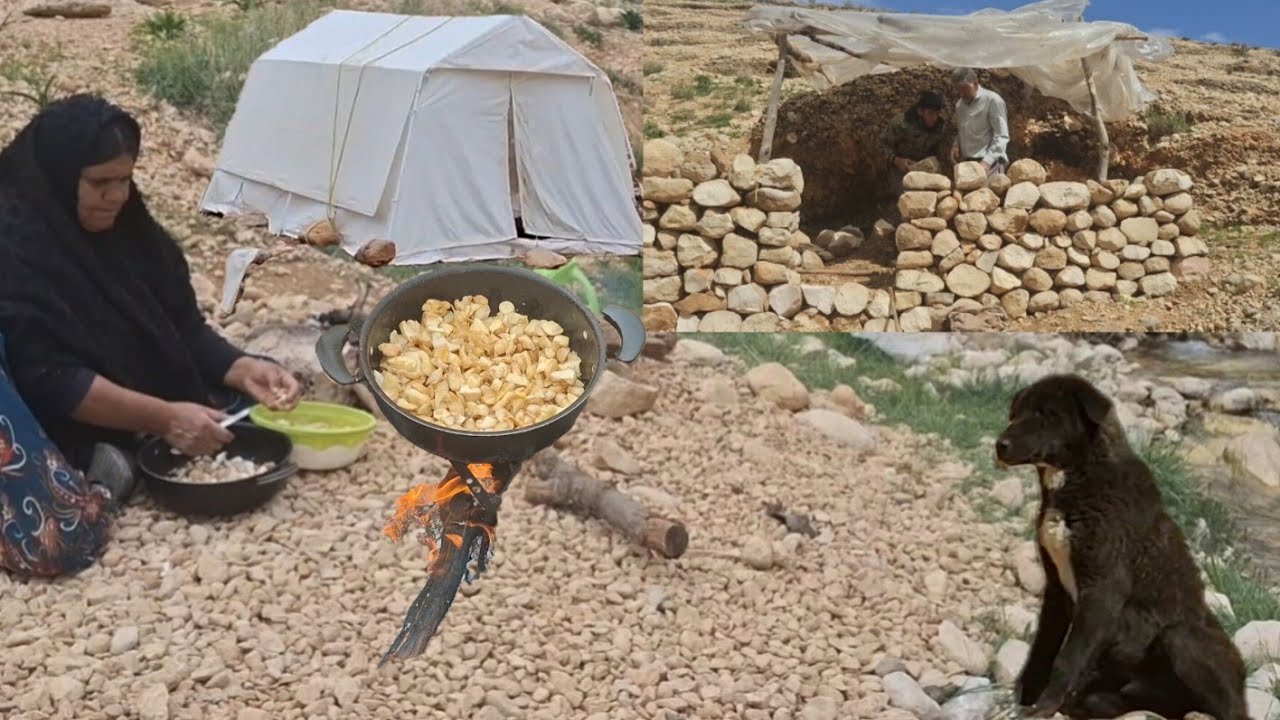 Adventure in the mountains:continuing to build a nomadic house and the ...