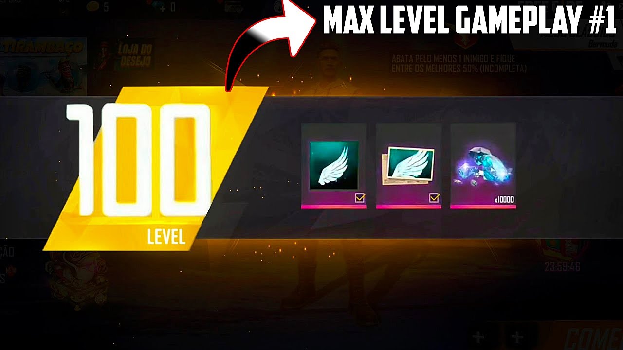 LEVEL 100 FREE FIRE PLAYER LIKE MAX LEVEL GAMEPLAY|| SOLO VS SQUAD #1 ...