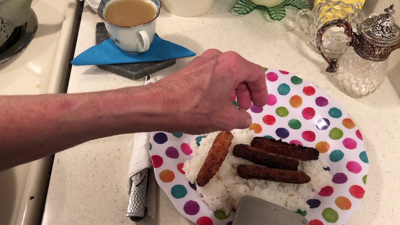 Fish Sticks,Rice & Salad🌴 - YouTube