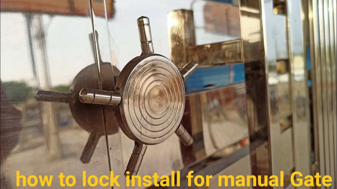 how to lock install stainless steel main gate / आरसी कुंडा कैसे लगाएं ...