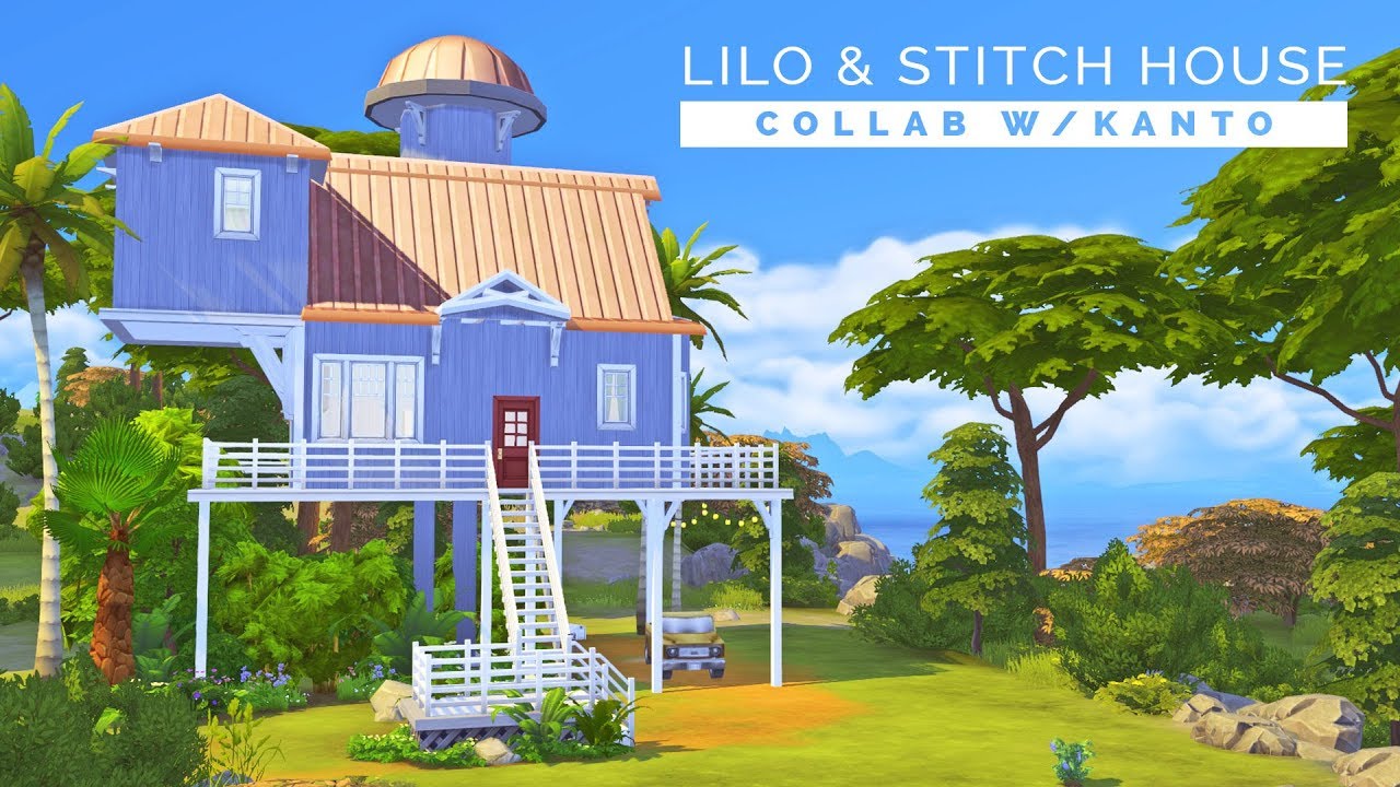 Sims 4 | Speedbuild | Lilo's House | Collab w/ Kanto! - YouTube