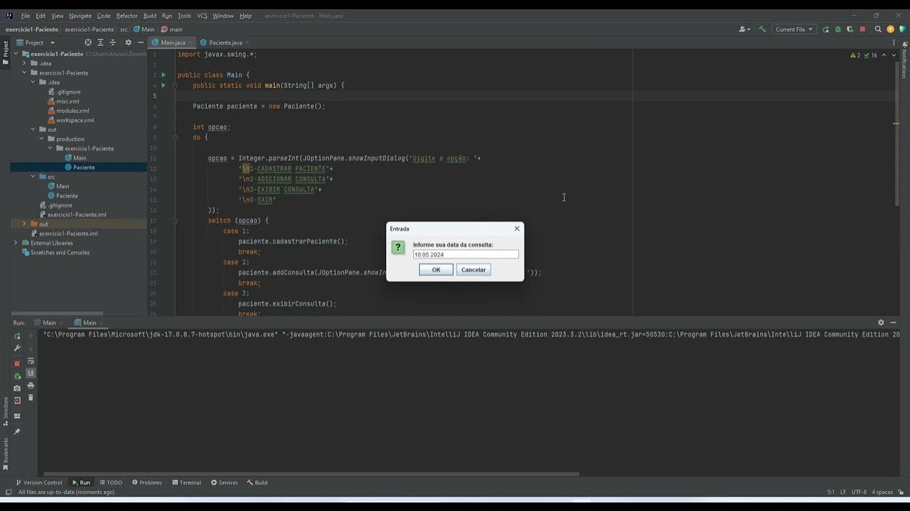 EX1 trabalho de java - YouTube