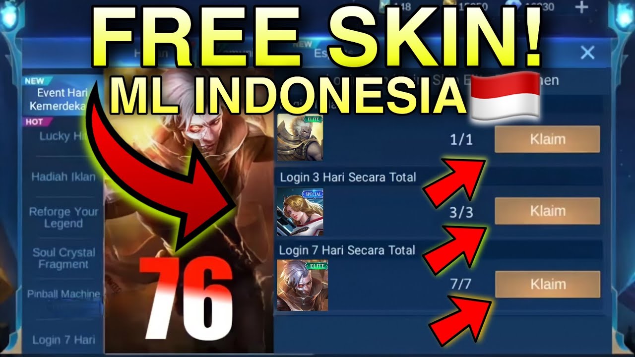 ML INDONESIA FREE SKIN | ML INDONESIA INDEPENDECE DAY | ML FREE SKIN ...