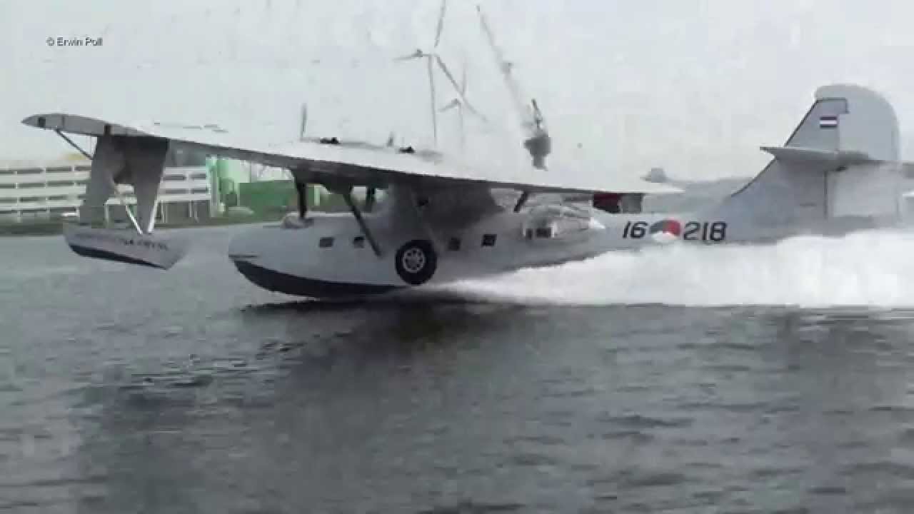 Hembrug Zaanstad Opstijgen Take Off Consolidated PBY-5A Catalina PH-PBY ...
