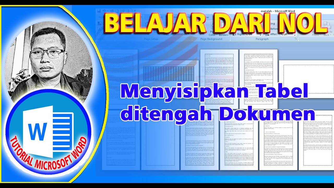 🟢 CARA MEMBUAT TABEL LANDSCAPE DALAM 1 DOKUMEN WORD YANG POTRAIT - YouTube
