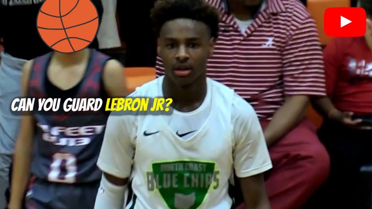 LeBron James Jr is a FUTURE STAR in The NBA! North Coast Blue Chips ...