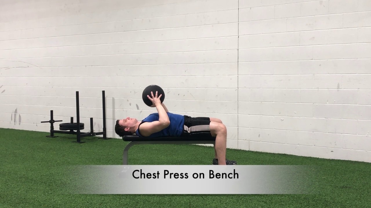 Chest Press on Bench | D-Ball - YouTube