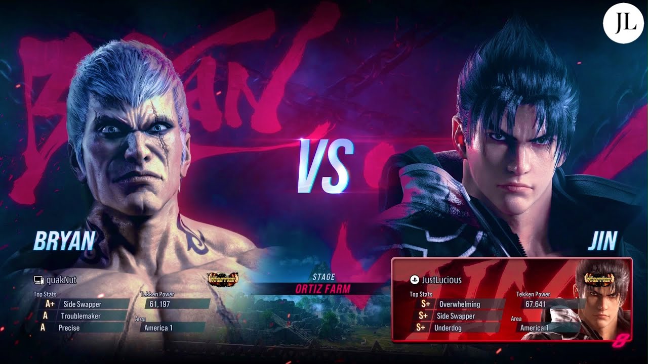 TEKKEN 8 - Bryan vs Jin (FT2) (Closed Beta Test) - YouTube