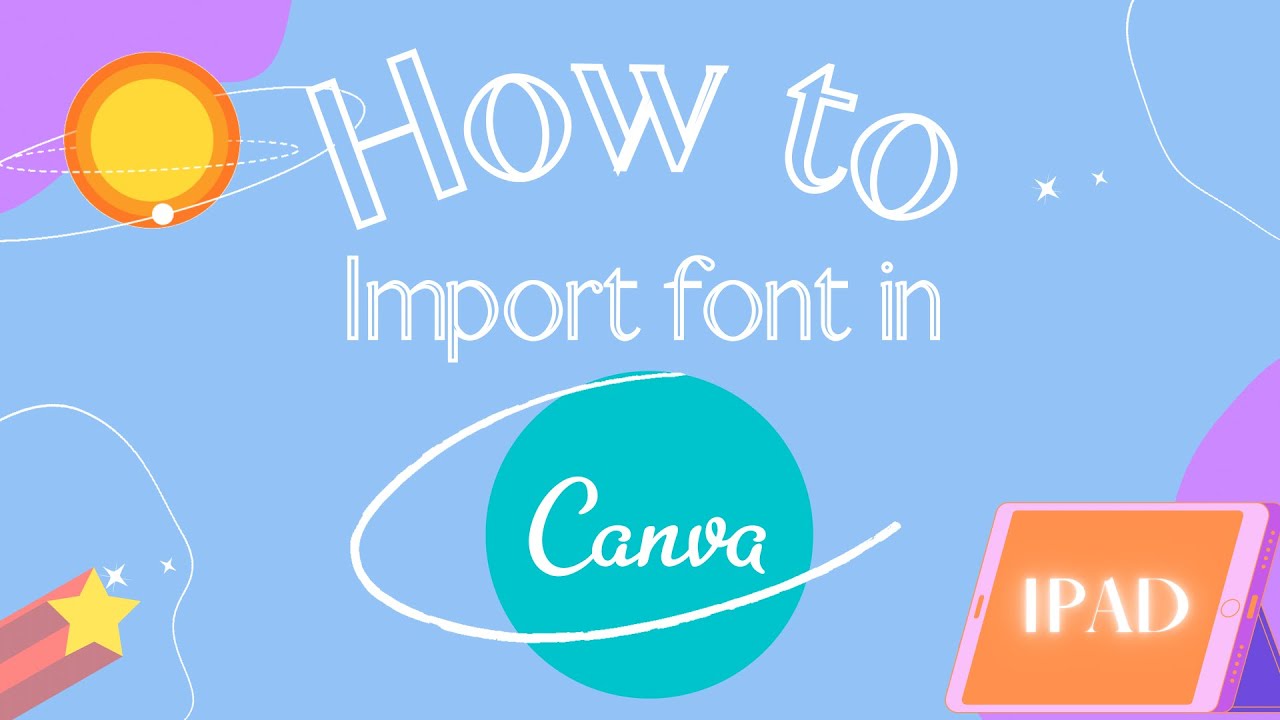 วิธีImport fontลงแอปCanvaด้วยipad - YouTube
