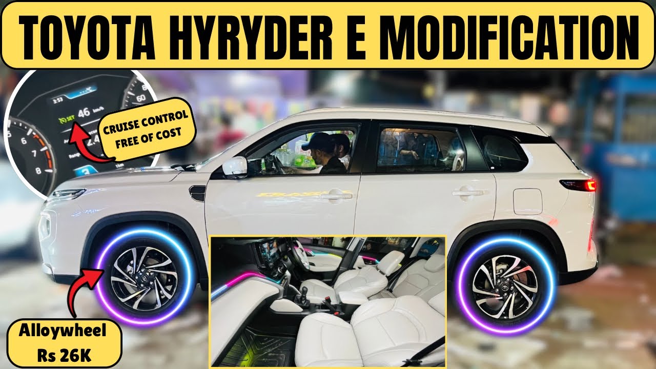 Toyota Hyryder E Base Model Modification with Price | Hyryder E to V ...