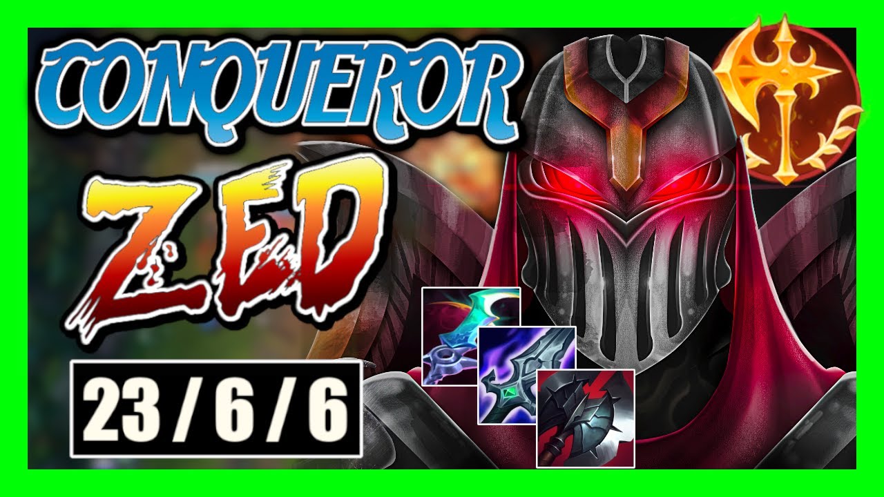 This Conqueror ZED Build Lets You Almost Solo Baron - Mcbaze | League ...