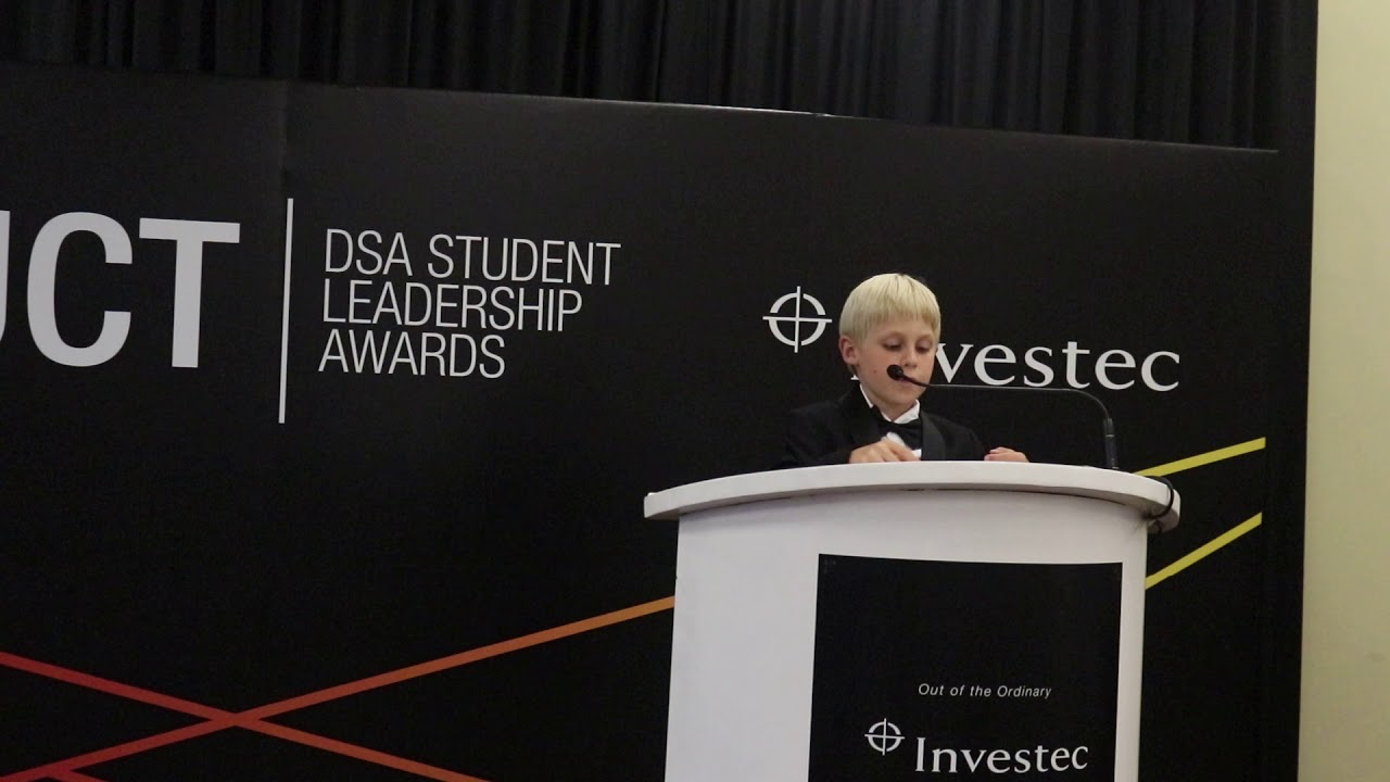 James Capstick-Dale UCT Student Leadership Awards Speech - YouTube