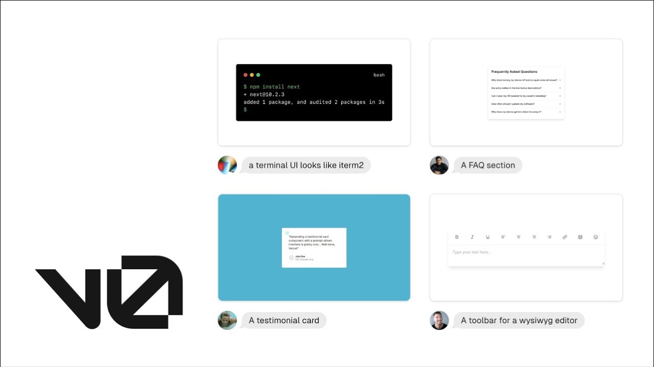 v0: AI that generates UI for you - YouTube