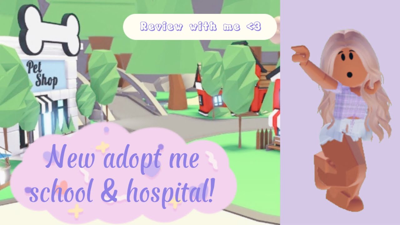 New adopt me school & hospital, + my honest review!🫶🏼 - YouTube