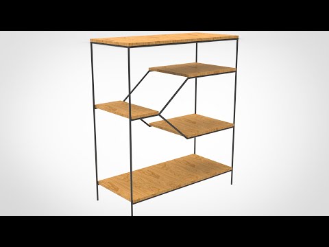 「DESIGN 299」 Steel Shelf | Solidworks tutorials - YouTube