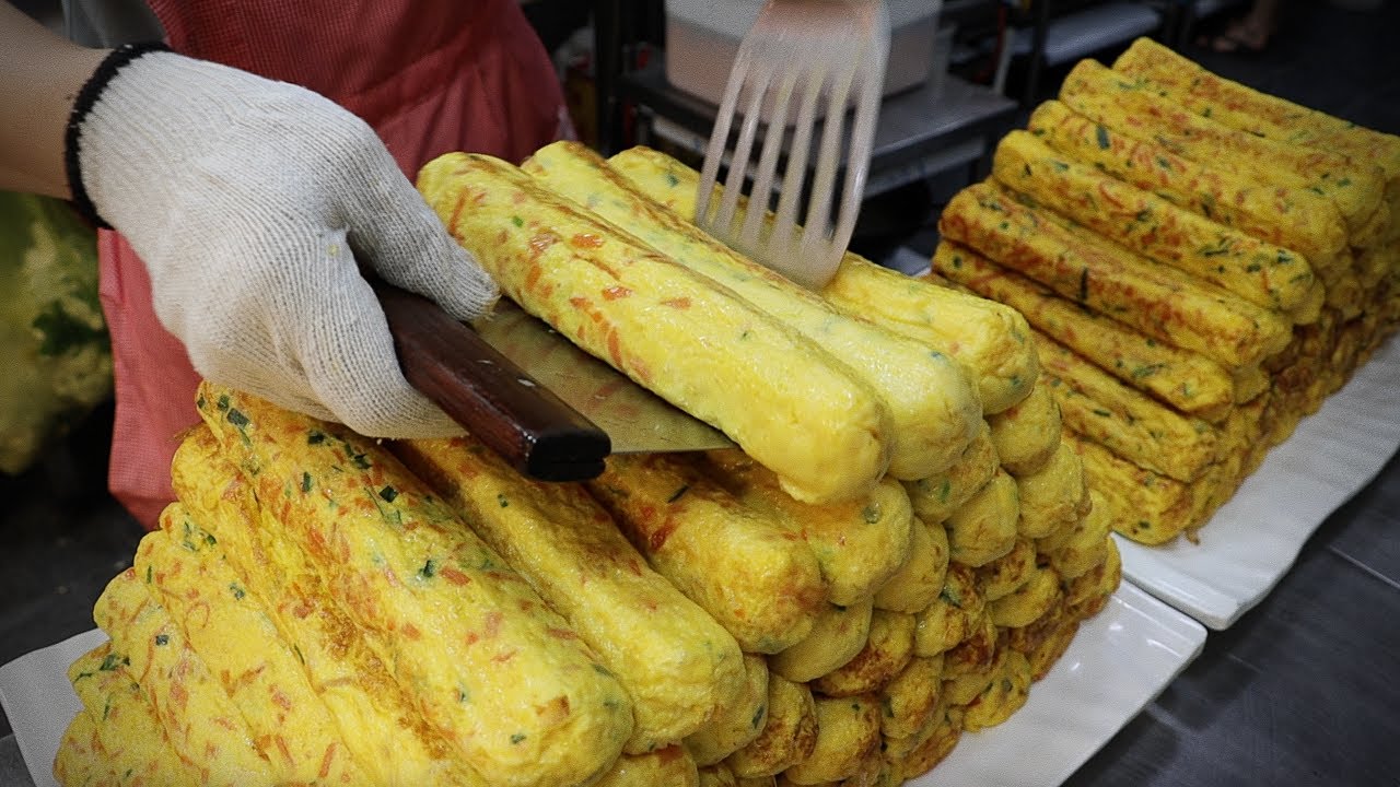 통계란 몽둥이 김밥으로 시장을 뒤집어 놓으셨다?! 날개돋친듯 팔리는 역대급 김밥 몰아보기 KIMBAP / Korean ...