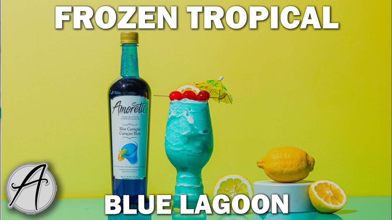 How to Make a Tropical Frozen Blue Lagoon | Blended Fruity Cocktail ...