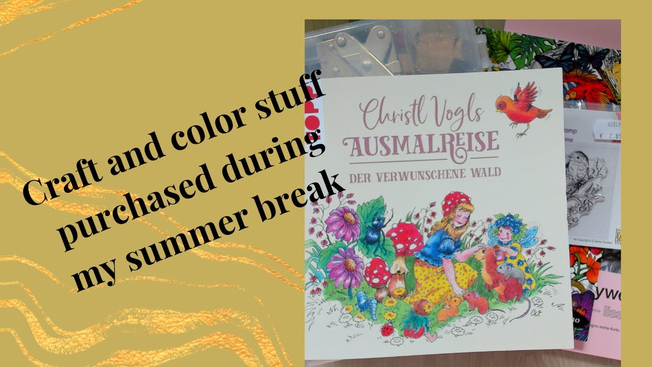 Craft and color stuff purchased during my summer break - YouTube