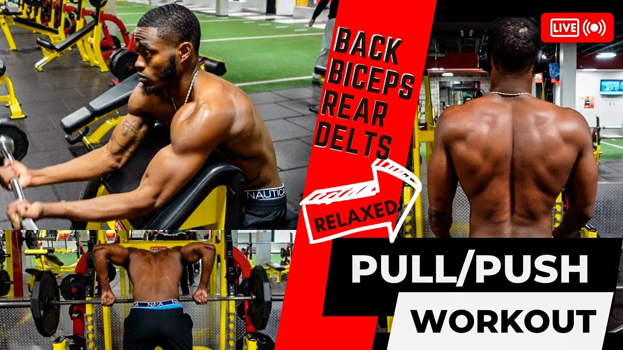 PUSH/PULL Workout | Add Back Bicep Tricep Delts workout to Your Routine ...