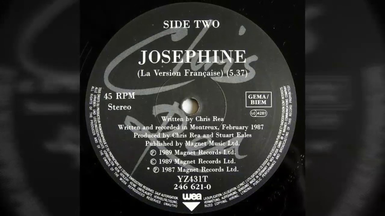 Chris Rea ‎– Josephine (Extended Version) - YouTube