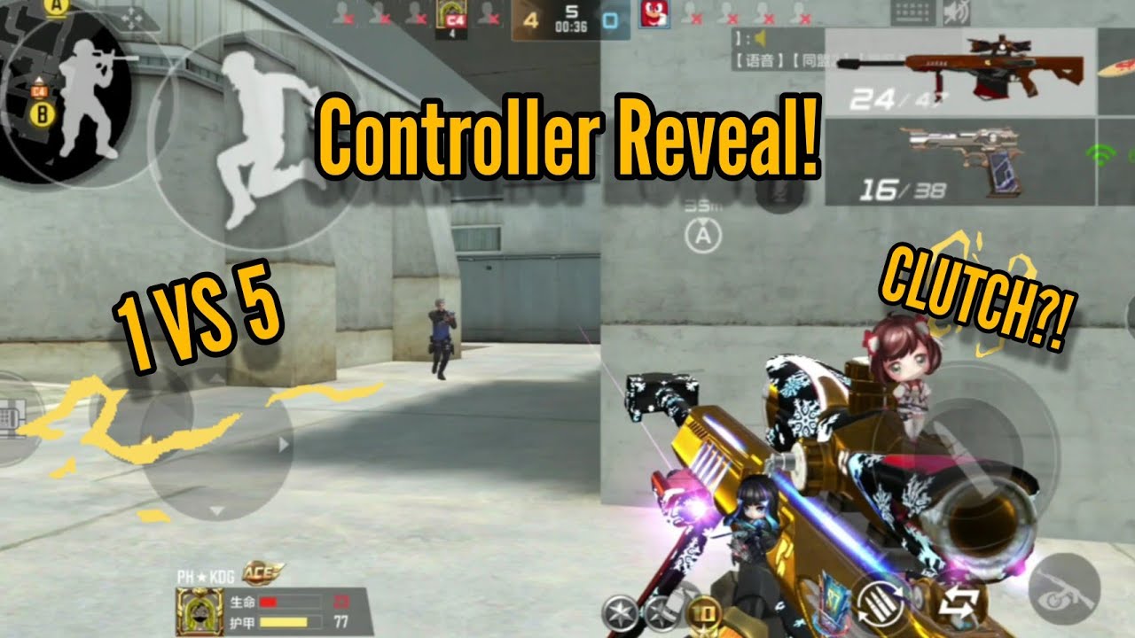 1v5?!| Controller Configuration Reveal| CrossFire Mobile - YouTube