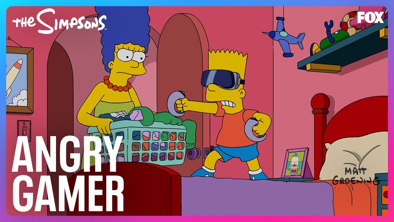 Bart’s Got a Potty Mouth Playing Video Games | The Simpsons - YouTube