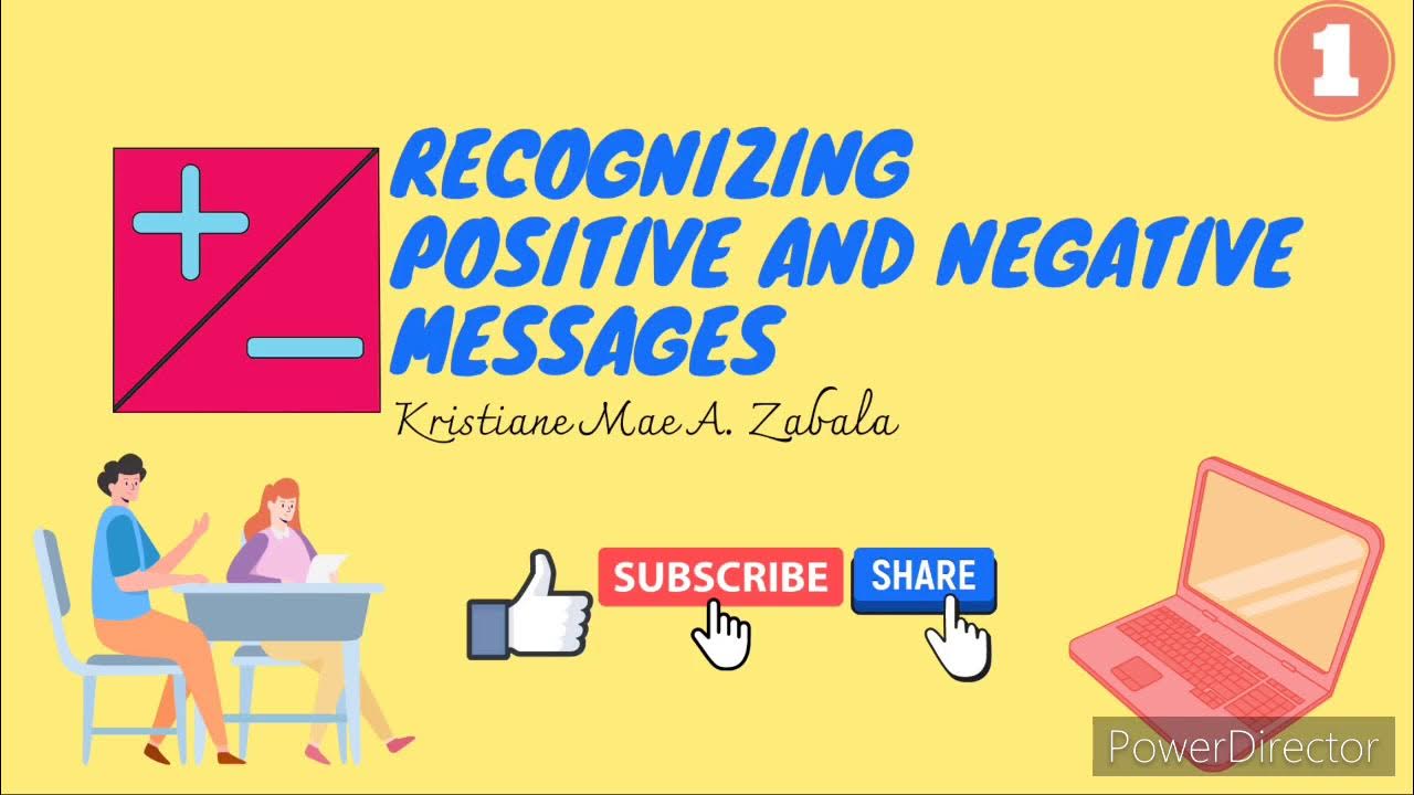 Recognizing Positive and Negative Messages - YouTube