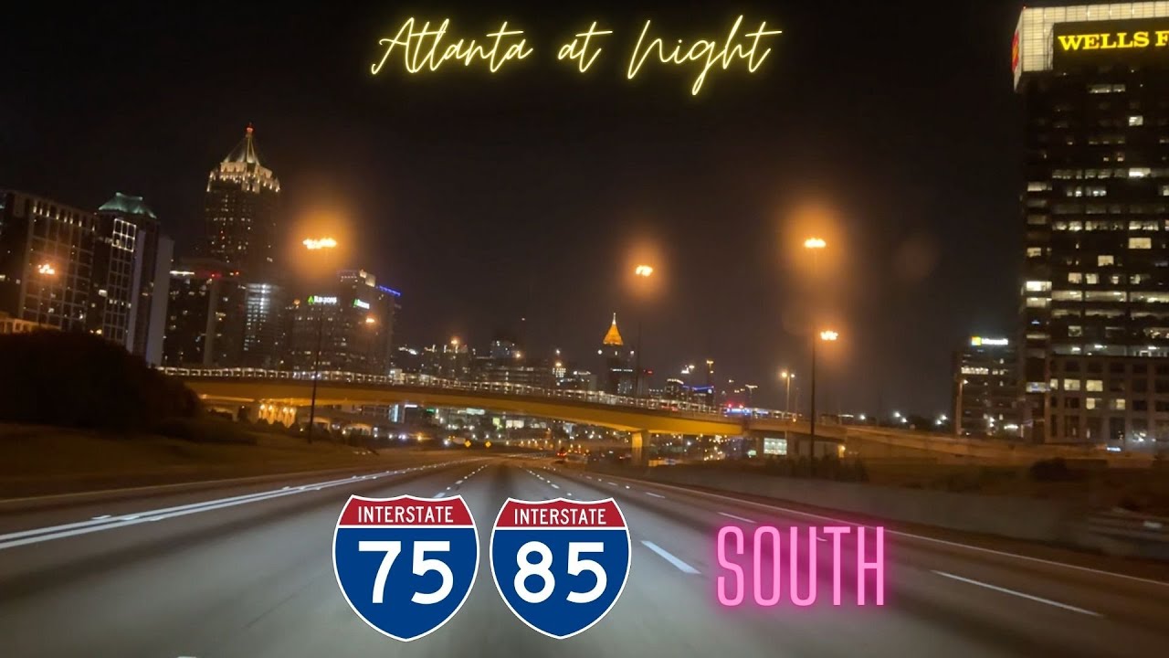 Night Downtown Connector Atlanta