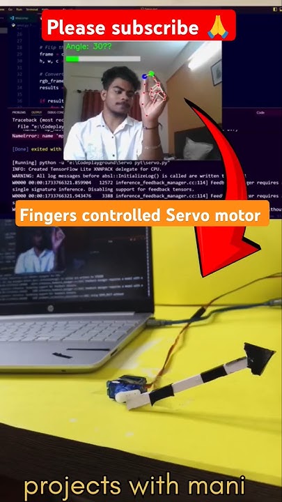 Arduino open Cv project Using python and Servo motor #shorts #viral #fyp #python #opencvpython ...