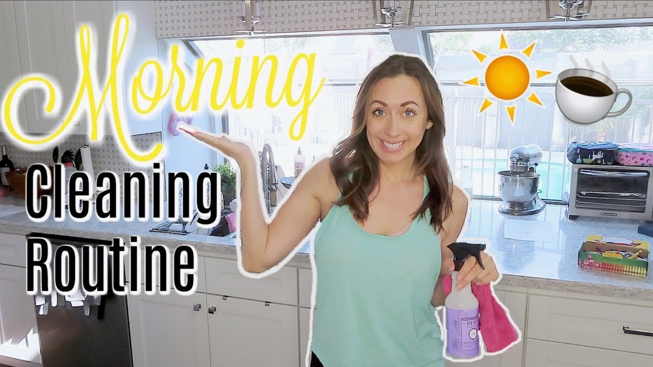 MORNING CLEANING ROUTINE 2019// CLEANING MOTIVATION - YouTube