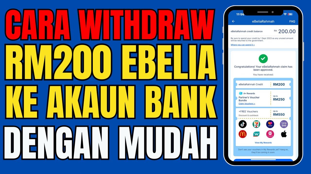 Cara Transfer eWallet eTUNAI Touch n Go Ke Akaun Bank Claim eMadani ...