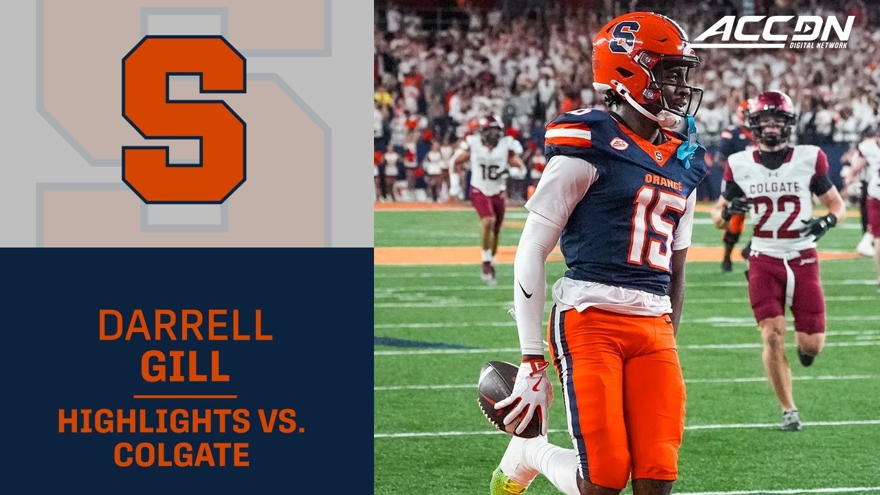 Syracuse WR Darrell Gill Jr. With 150+ Yards & 2 TD In 1 Half - YouTube