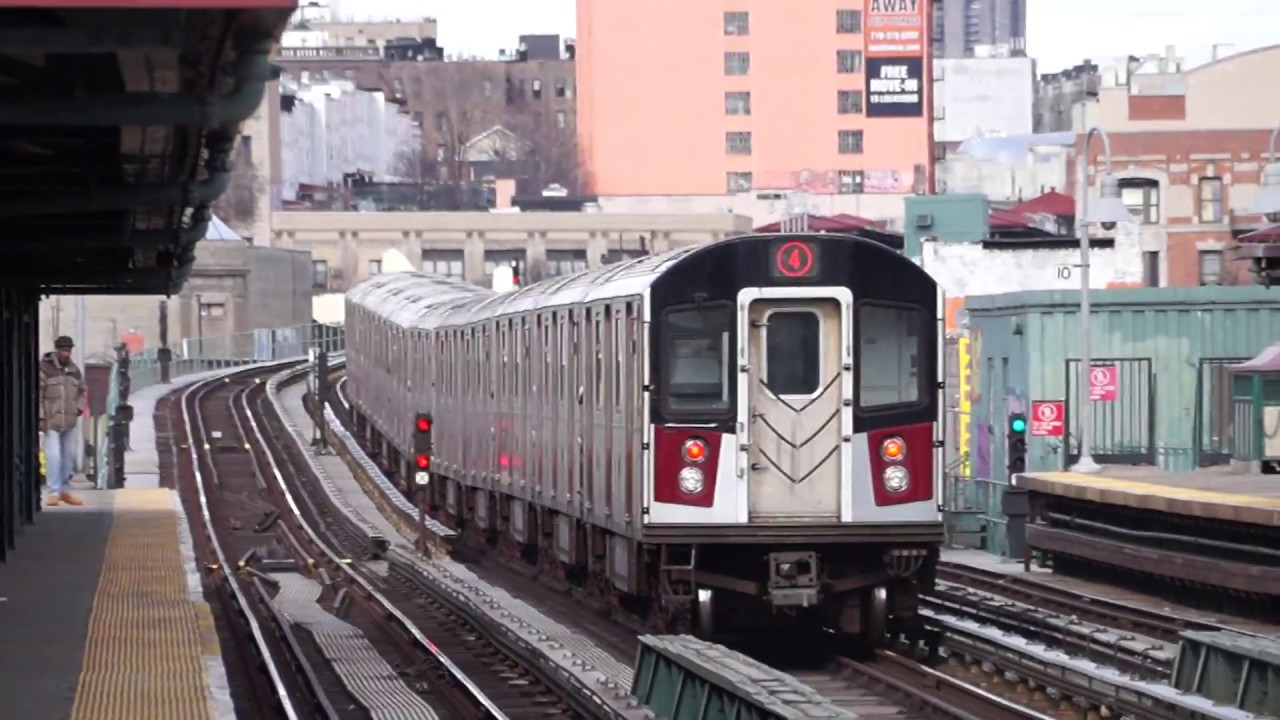 MTA R142A Woodlawn bound 4 Express train bypassing 176th Street - YouTube