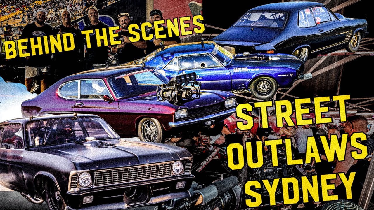 Street Outlaws Live Sydney! Behind the scenes racing brand new cars ...
