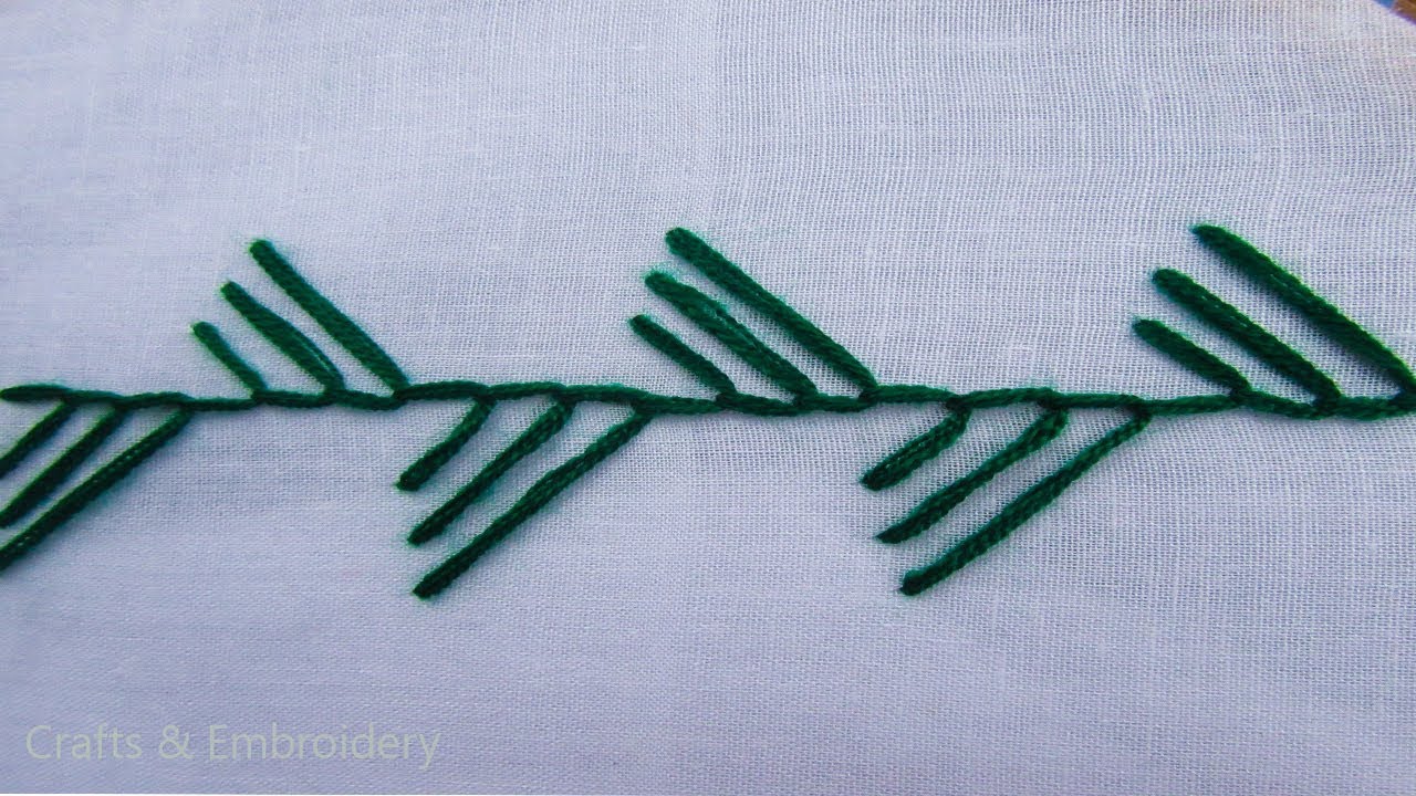 Basic Hand Embroidery Stitches Part- 08. Step by Step Tutorial Crafts ...