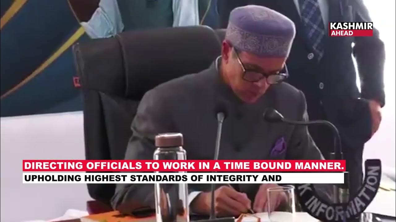 J&K CM Omar Abdullah chairs district development review meeting in Poonch - YouTube