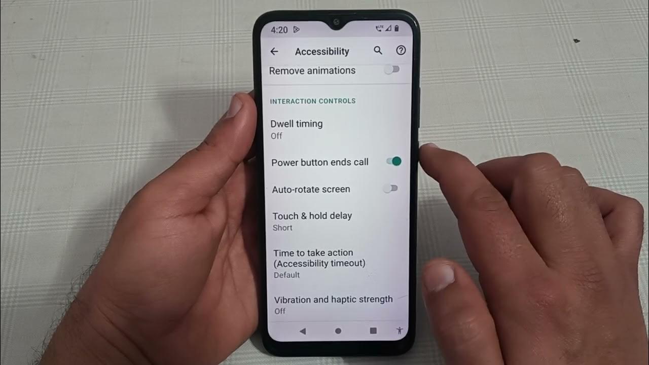 Motorola g30 power button end call setting, how to enable power button end call in Motorola g30 ...