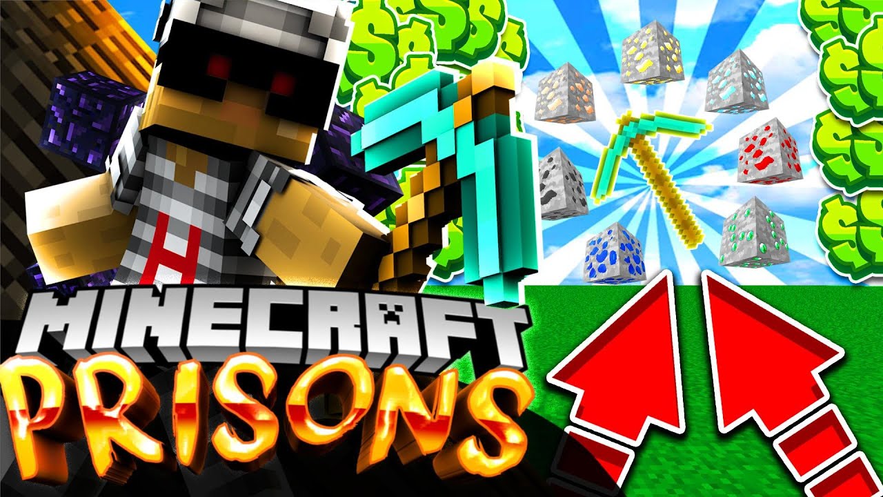 *Making a GOD PiCkAXE*!Minecraft PE PRISON Server Let's Play - [MCPE 1. ...