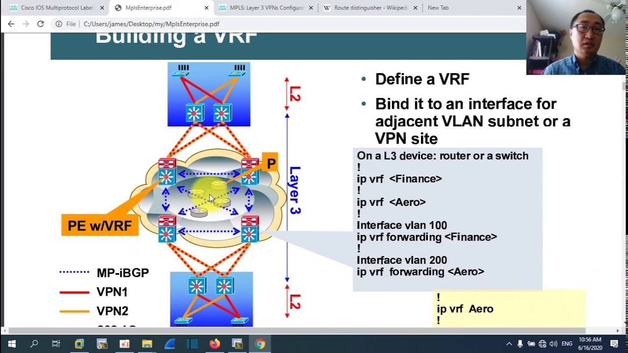7 MPLS VPN VRF RD RT - YouTube