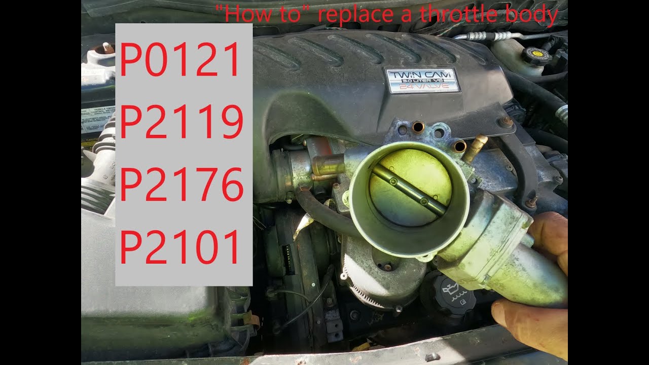 REDUCED POWER WARNING! P0121 P2119 P 2176 P0700 How to replace a Saturn ...