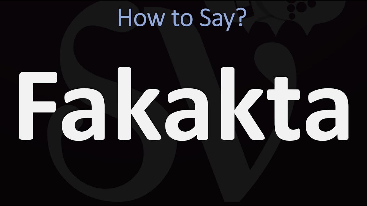 How to Pronounce Fakakta? (CORRECTLY) - YouTube