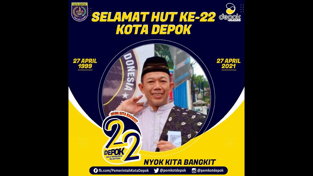 HUT KOTA DEPOK KE 22 TAHUN 2021 - YouTube