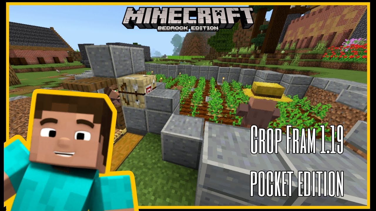 Building an Automated Crop Fram In Minecraft Pocket Edition ...