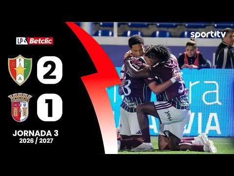 Resumo: Estrela Amadora 2-1 Braga - Liga Portugal Betclic | sport tv